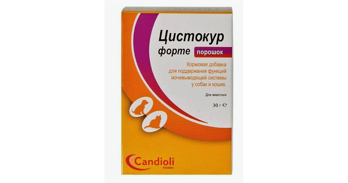 Цистокур форте порошок, уп 30г, 73562 купить в ветеринарной аптеке PetDog